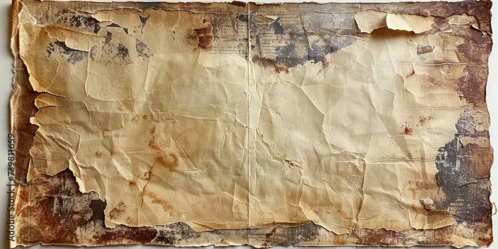 Stained old paper with a distressed look, capturing the feel of an ...