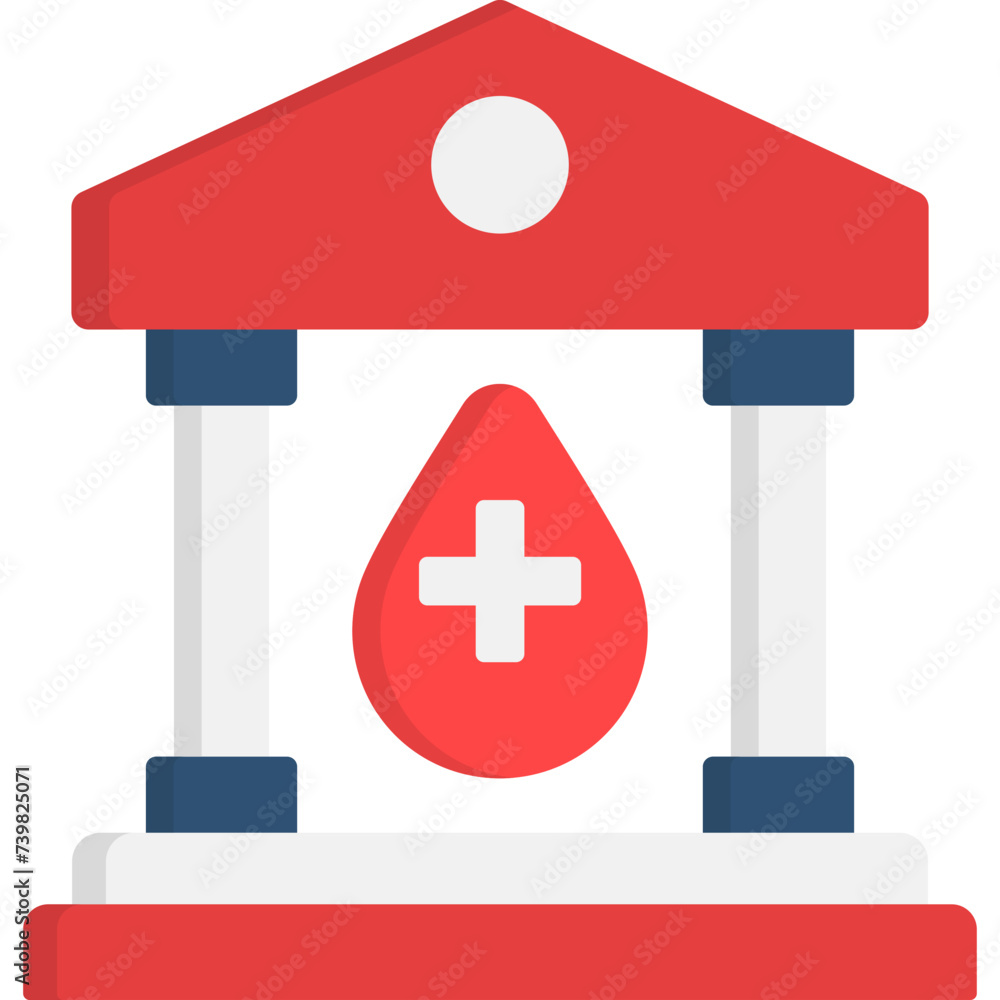 Blood Bank Icon Stock Vector | Adobe Stock