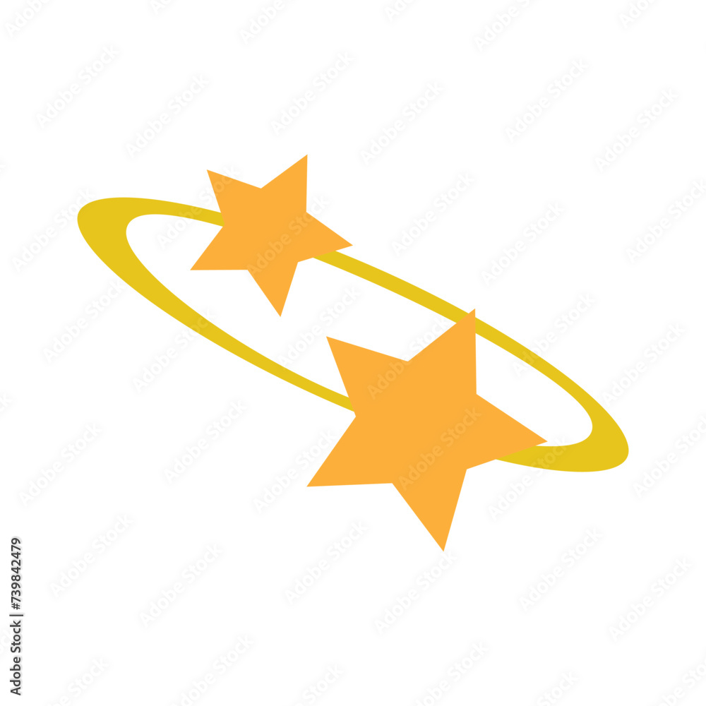 Dizzy vector icon. Isolated cartoon-styled representation of dizziness ...