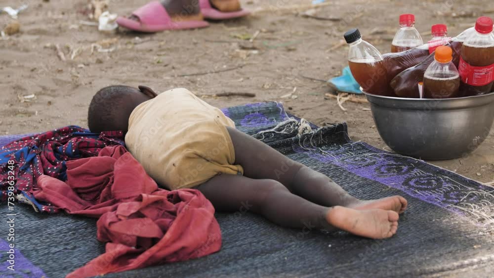 19 jan. 2024,Gwalada,Nigeria: Malnourished child due to extreme poverty ...