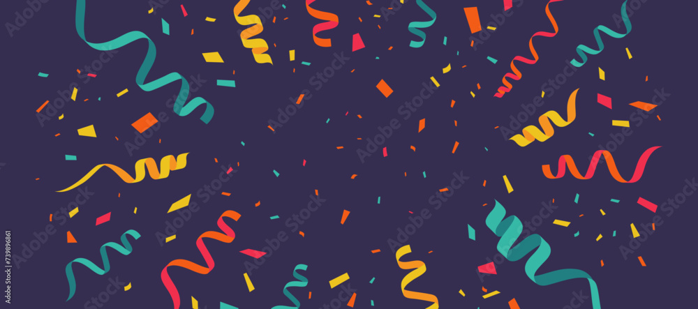 Congratulations confetti, celebration confetti background, vector ...