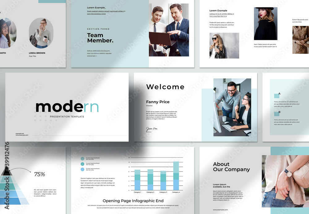 Modern Presentation Template Stock Template | Adobe Stock