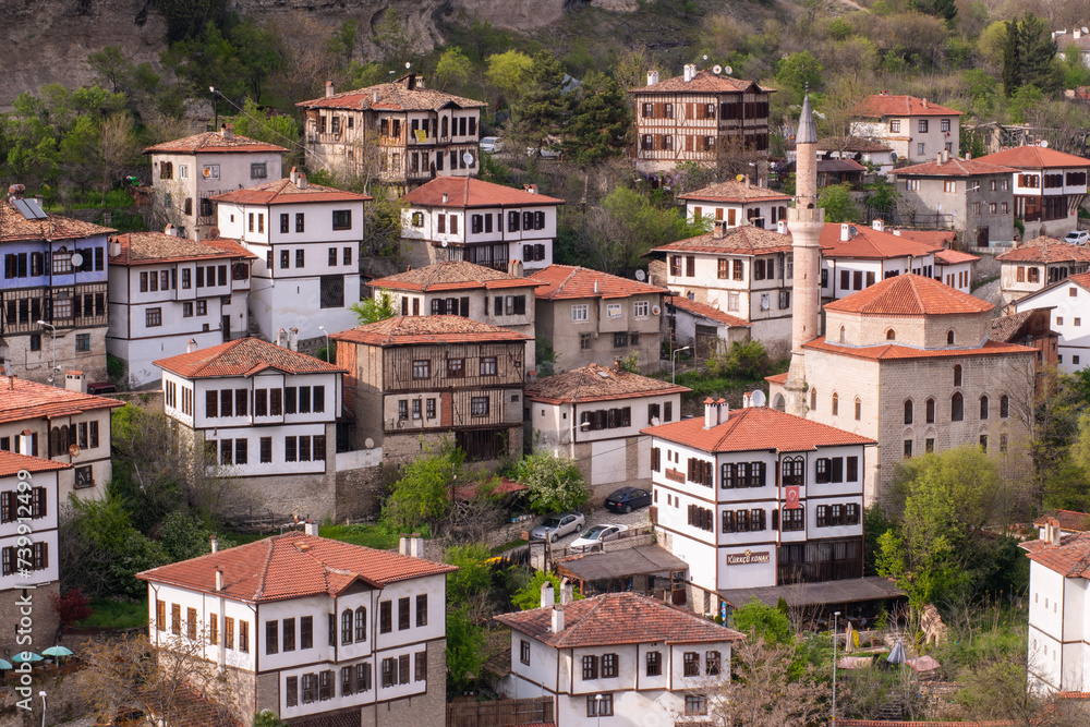 Traditional Ottoman Houses and mosques and Turkish baths in Safranbolu ...