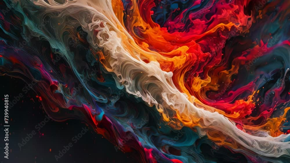 Background animation dynamic and vibrant mix of colors that appear to ...