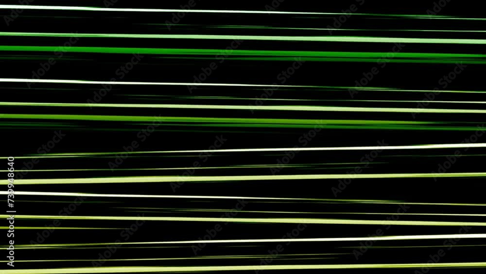 High-speed Abstract Comic Horizontal speed lines in Green Color ...