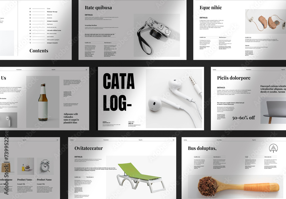 Catalog Presentation Template Stock Template | Adobe Stock