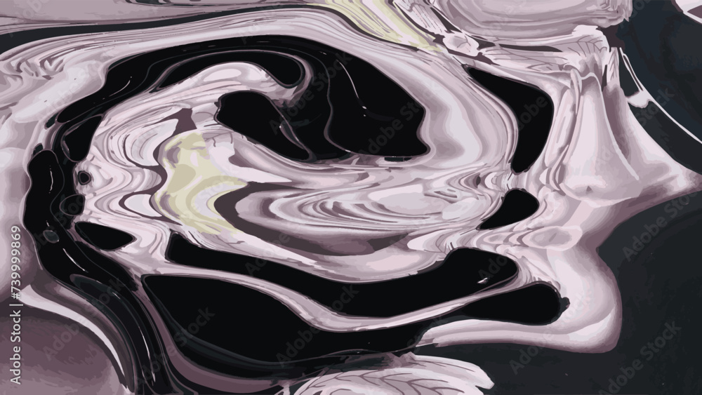 Abstract fluid colorful interference dark liquid wallpaper | Seamless ...