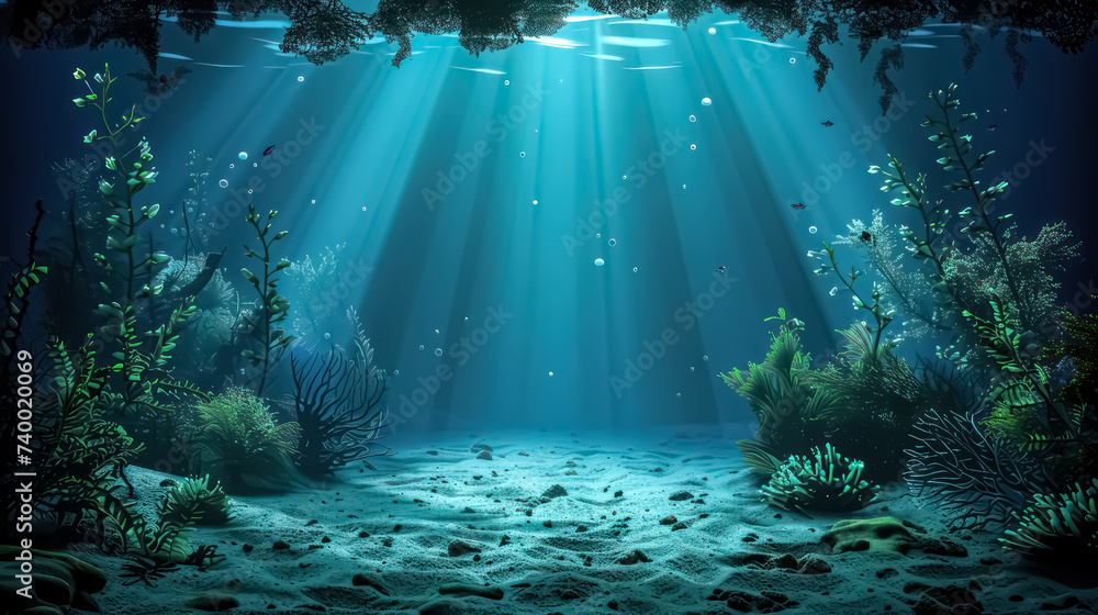 ector Art inspired by underwater scenes fluid aquatic color scheme ...