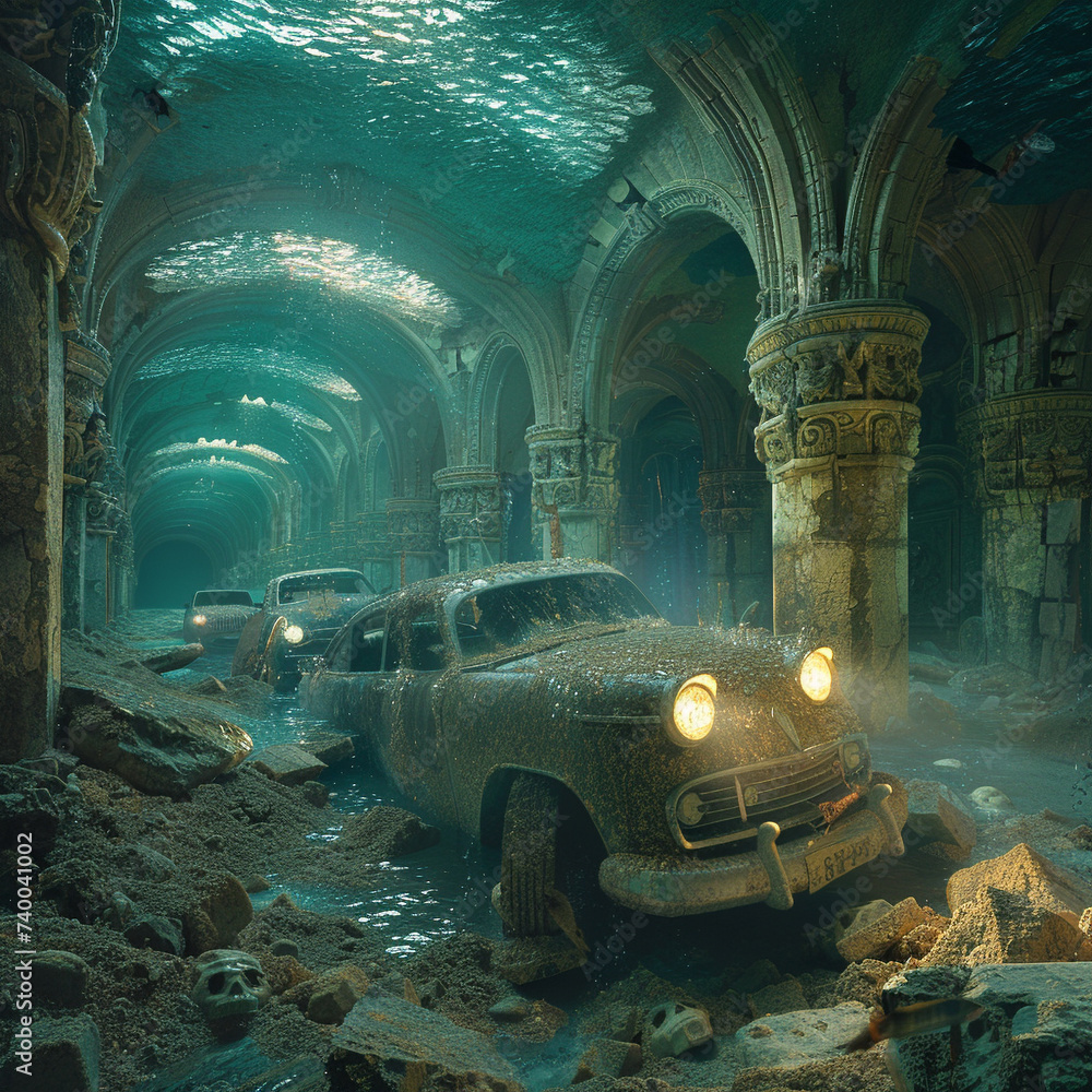 In the heart of an underground aquatic city a couple discovers hidden ...