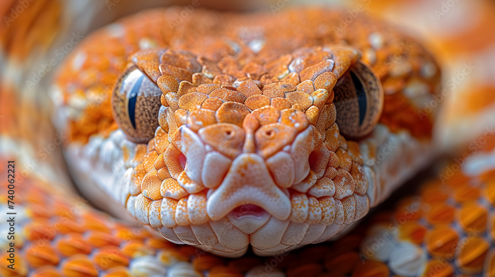 close up wildlife photography, authentic macro photo of a snake in ...