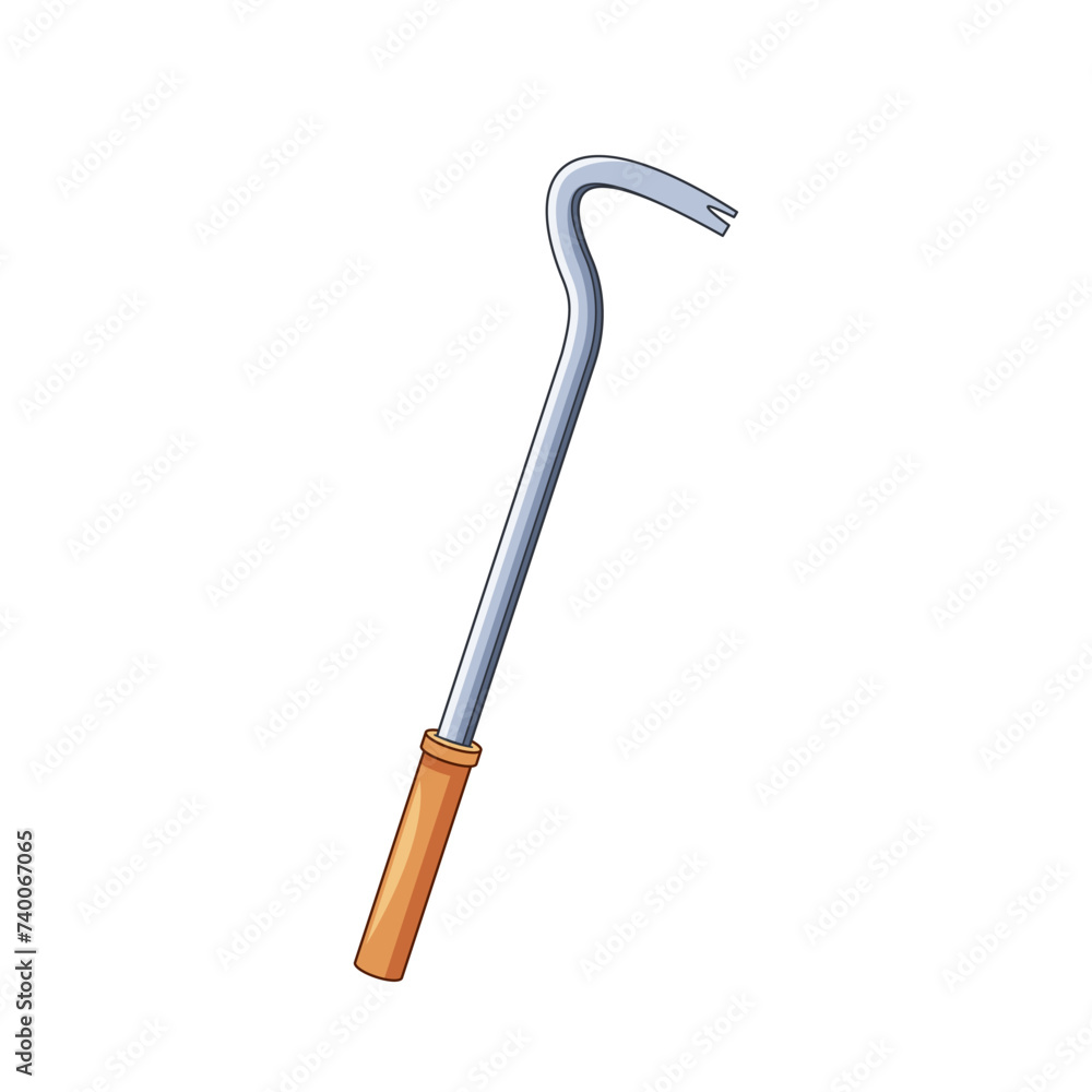 Crowbar Versatile Hand Tool With A Flat, Prying End For Leveraging And ...