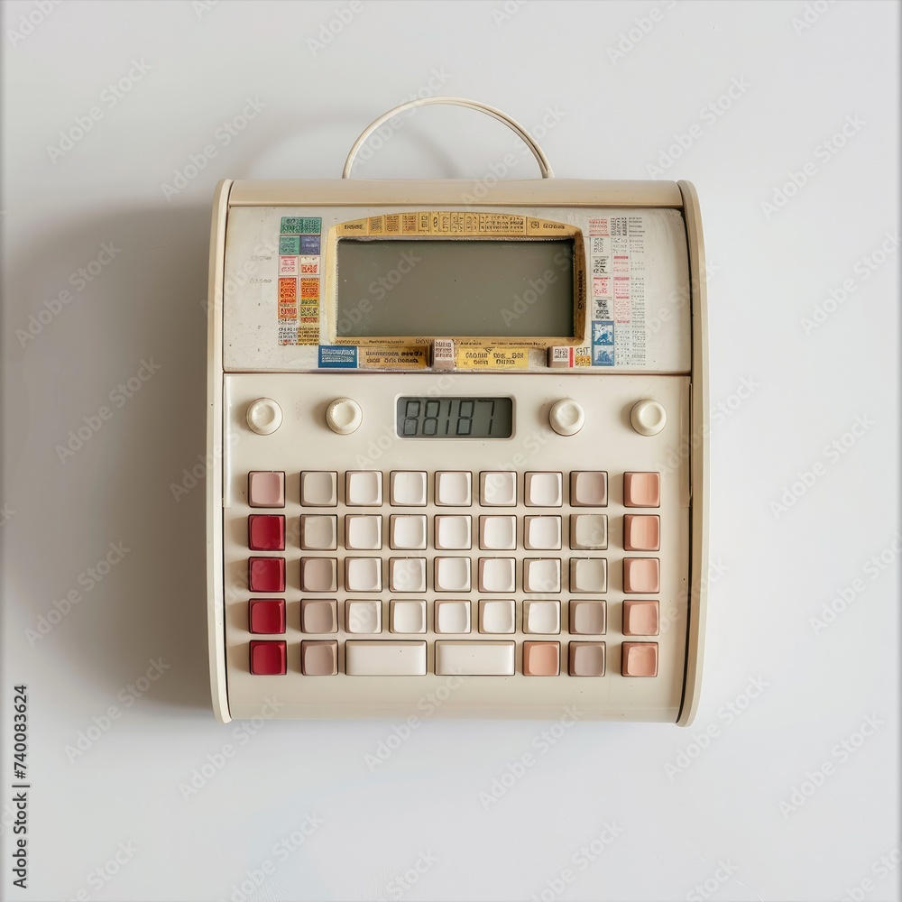 Vintage Calculator: A Minimalist and Utilitarian Tool for Timeless ...