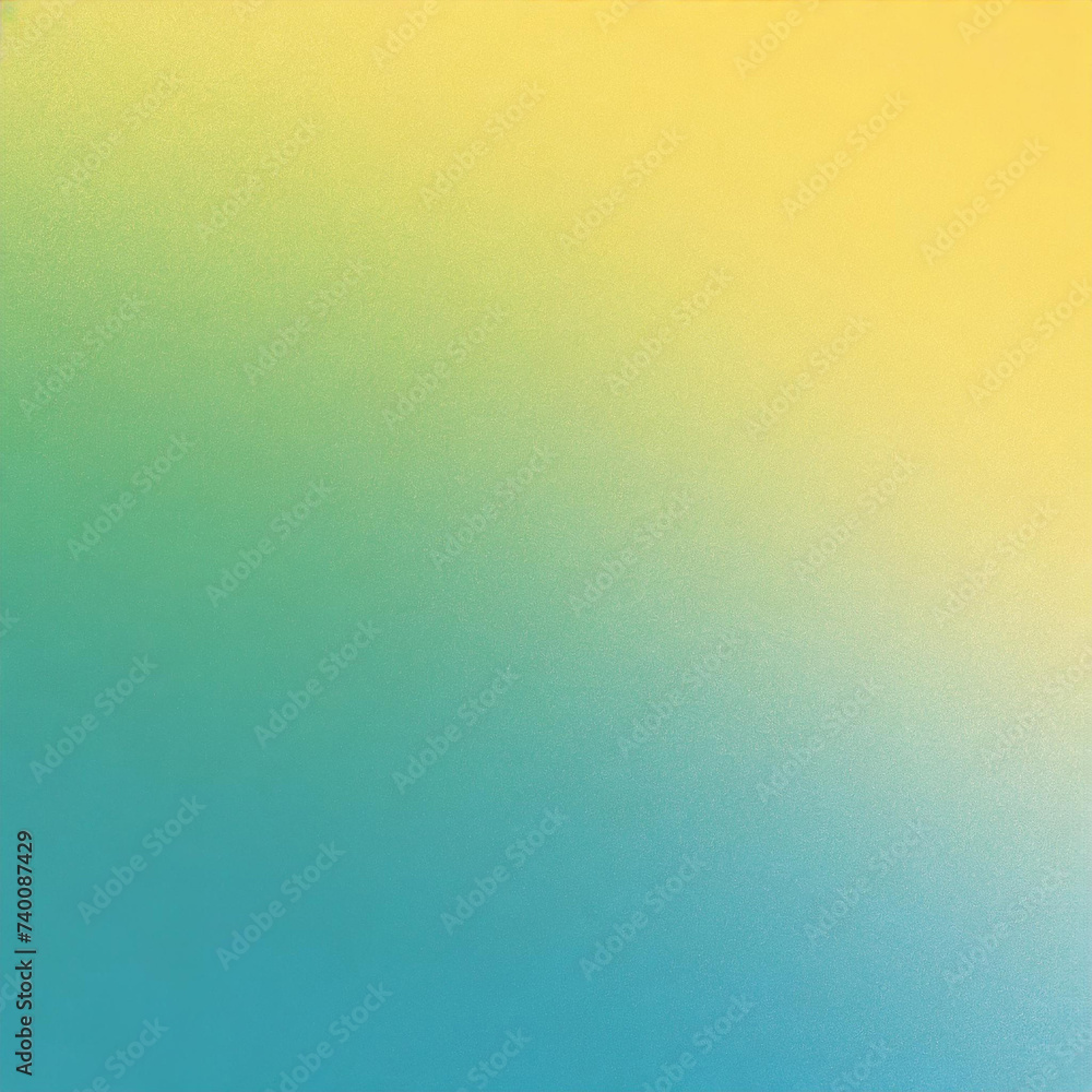 Yellow blue green color gradient grainy background pastel smooth noise ...