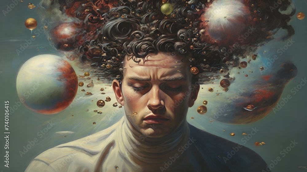 Loss of interest. The psychological distress, Huma brain under a lots ...