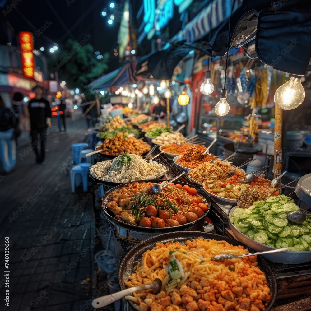 Exploring the Endless Delights of a Vibrant and Bustling Street Food ...