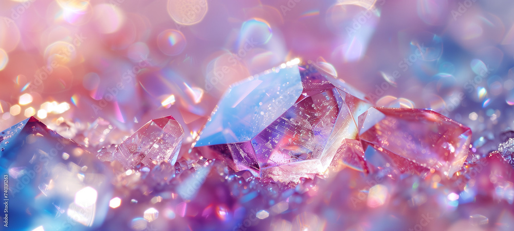 Crystal, with its delicate texture and sparkling facets, captivates the ...
