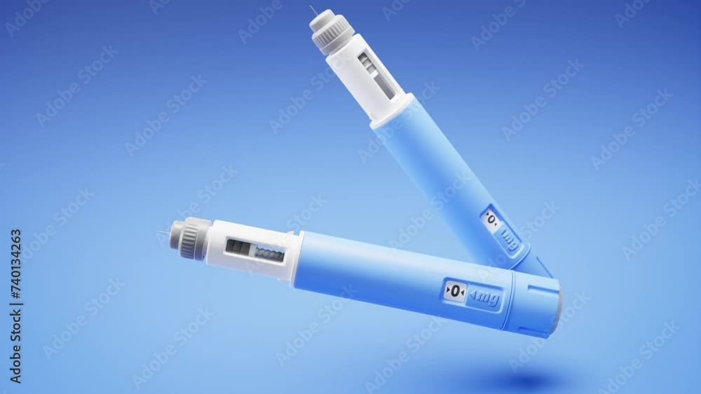 Two injectors / dosing pens for subcutaneous injection of antidiabetic ...