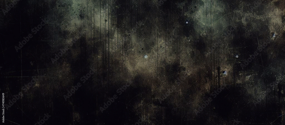 Matte green texture or grunge background with stains, waves and grain ...