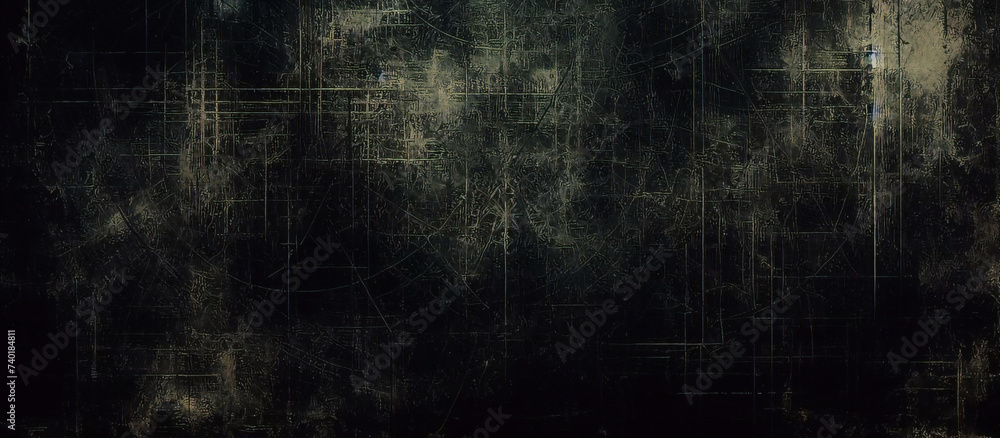 Matte green texture or grunge background with stains, waves and grain ...