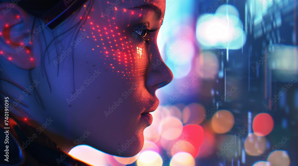 futuristic eyes interface, augmented reality, science fiction ...