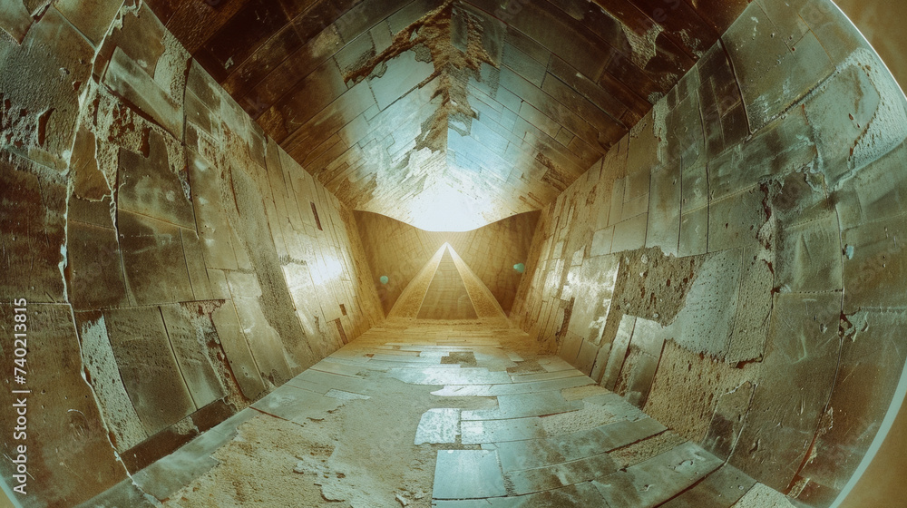 Cinematographic fisheye photography captures a yet-unseen chamber ...