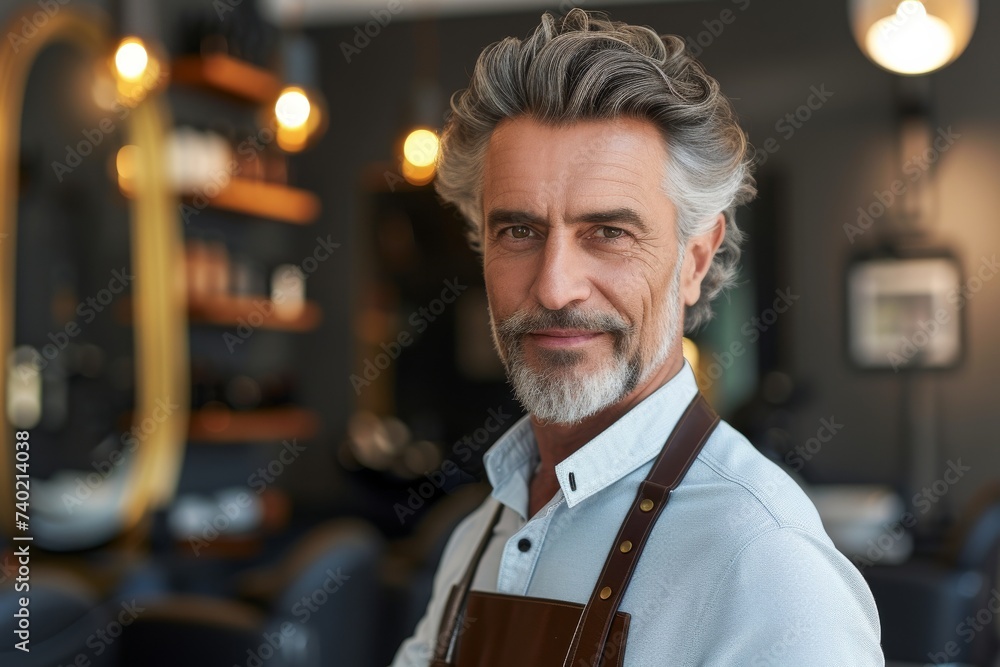 A distinguished gentleman with a warm smile and a well-groomed beard ...