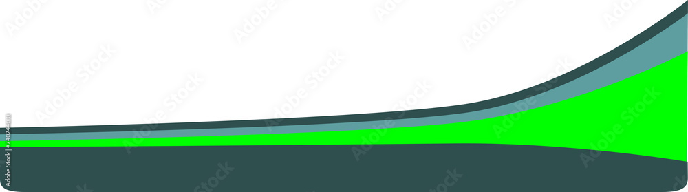 Wavy corner border frame, colorful border frame, curve Stock ...