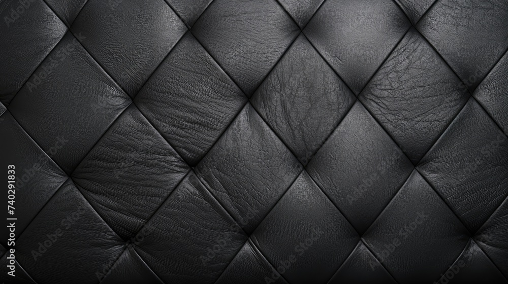 Sleek and Sophisticated: Textured Elegance of Black Leather Background ...