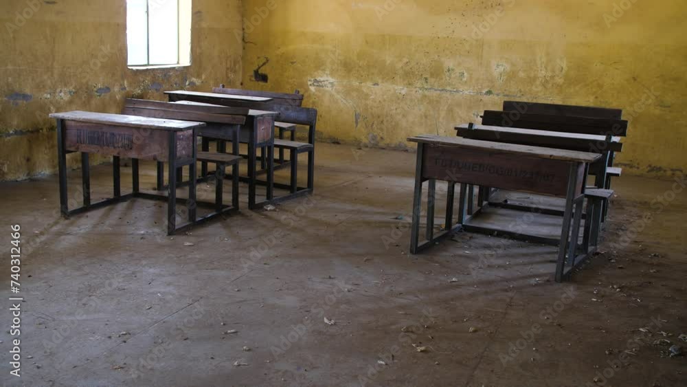 11th, feb,2024, mararaba Nigeria:Poor africa school classroom with no ...
