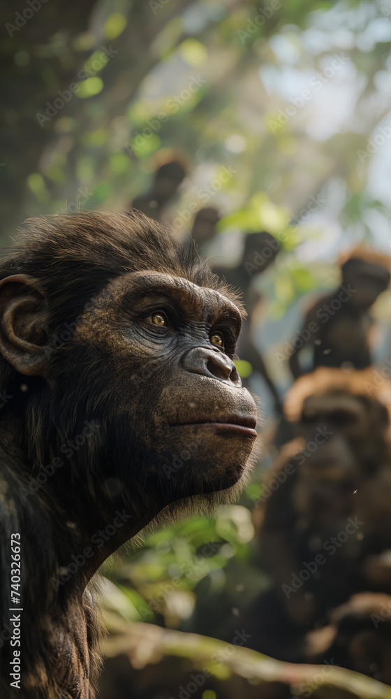 Australopithecus Migration Leadership - homem das cavernas ...