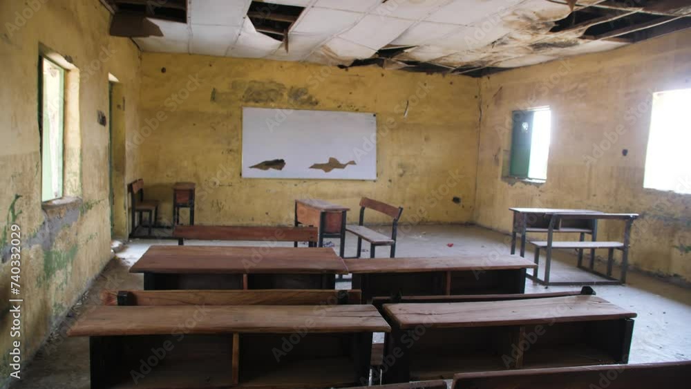 11th, feb,2024, mararaba Nigeria:Poor africa school classroom with no ...