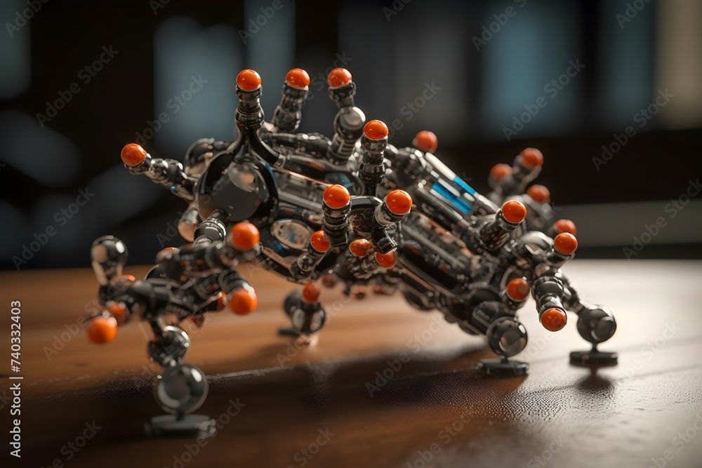 A 3D model of the insulin molecule. , .highly detailed, cinematic shot ...