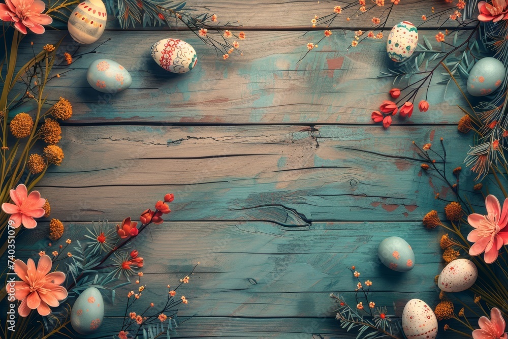 Happy Easter Eggs Basket easter verbena. Bunny hopping in christian ...