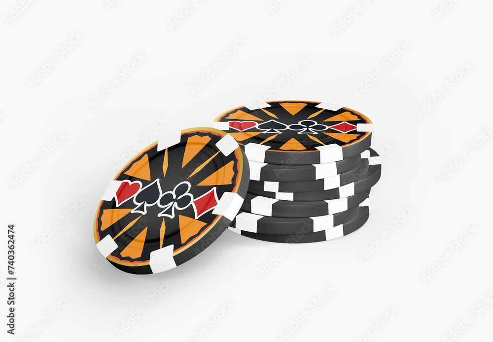 Casino Token Mockup Stock Template | Adobe Stock