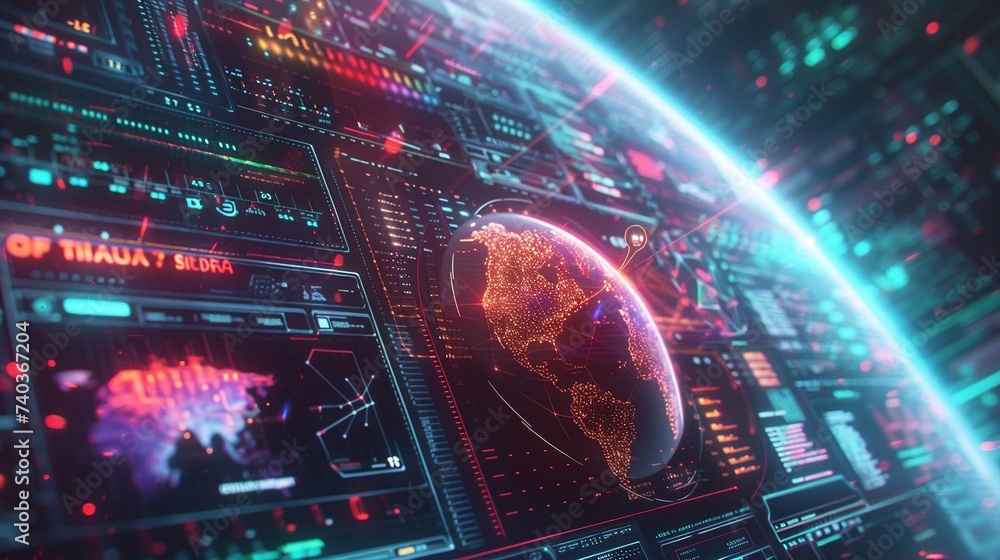 Metaverse Digital Cyber World Technology Concept with Virtual Digital ...