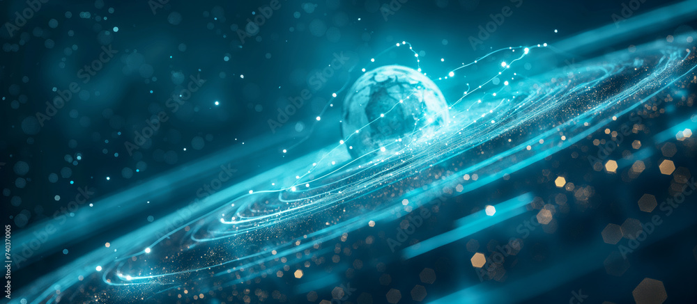 Subatomic quantum particle with spin and charge creating ...