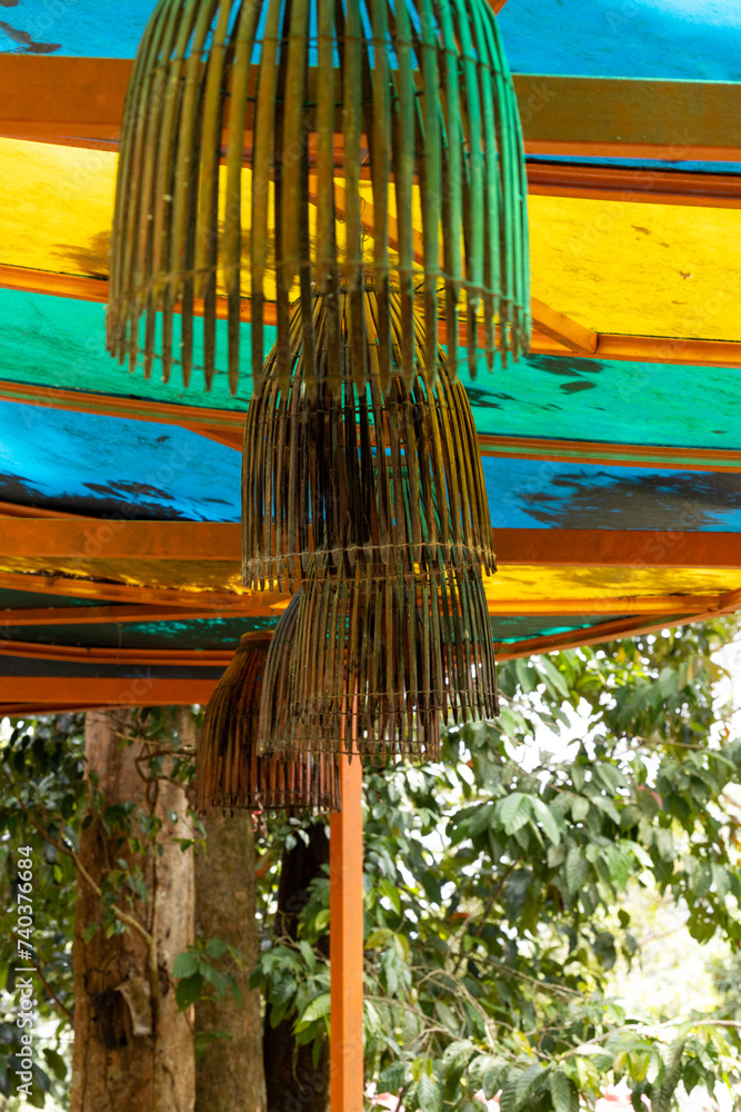 Fish trap used by Malaysian people and also known as 'Bubu'. This fish ...
