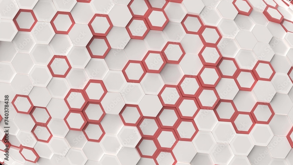Wallpaper 4k animation random hexagon motion background Stock ...