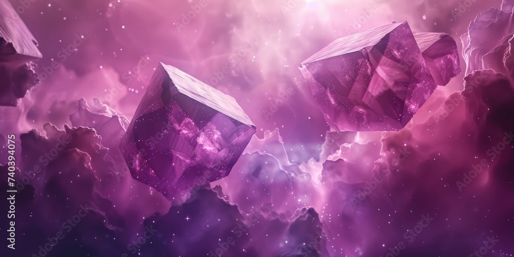 Beautiful Geometric Background in the Style of Interstellar Nebulae ...