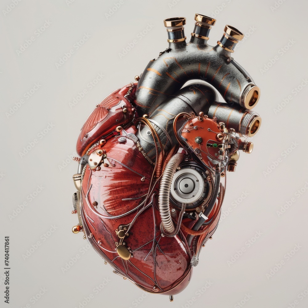 Circulatory system and heart pump mechanism, detailed, educational ...