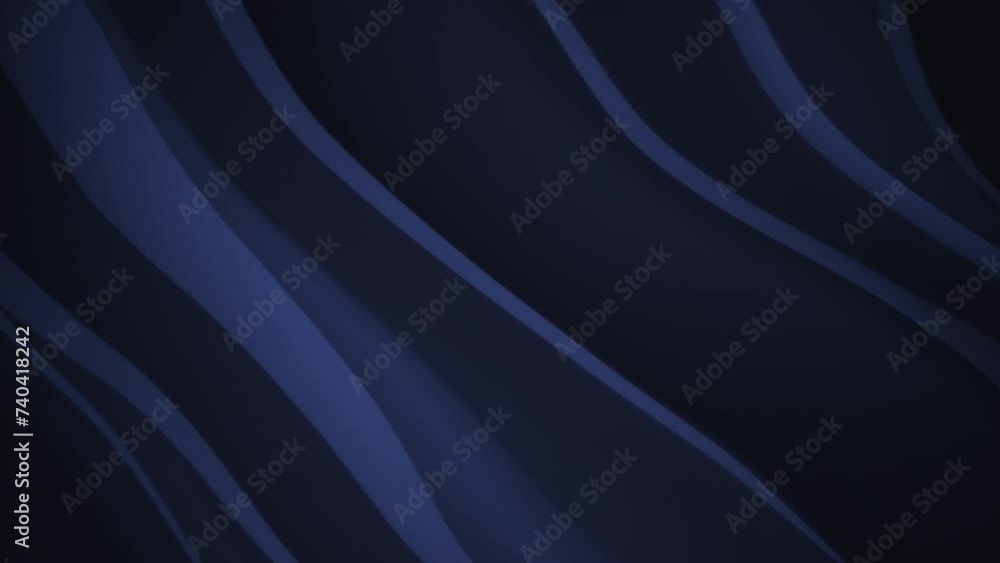 Gradient blue abstract background animated waves and curves, relaxing ...