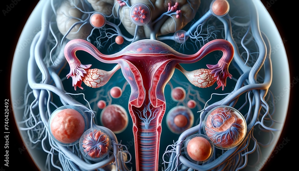 human reproductive system anatomy, 3d visualization medical and study ...