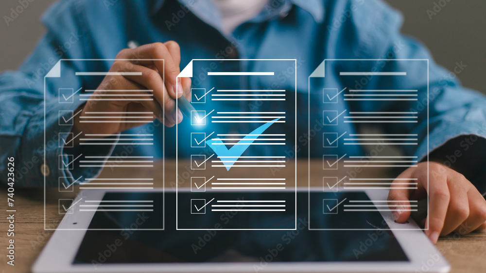 Prepare check and approve concepts. Document management, paperless ...