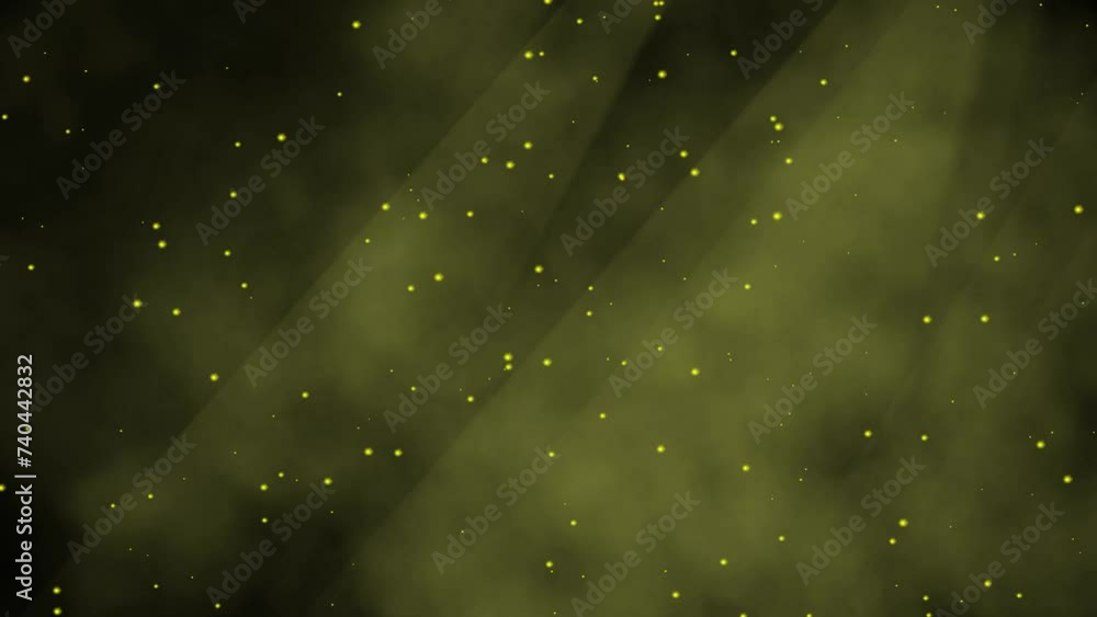 Experience the beauty of yellow shine with floating dust particles and ...