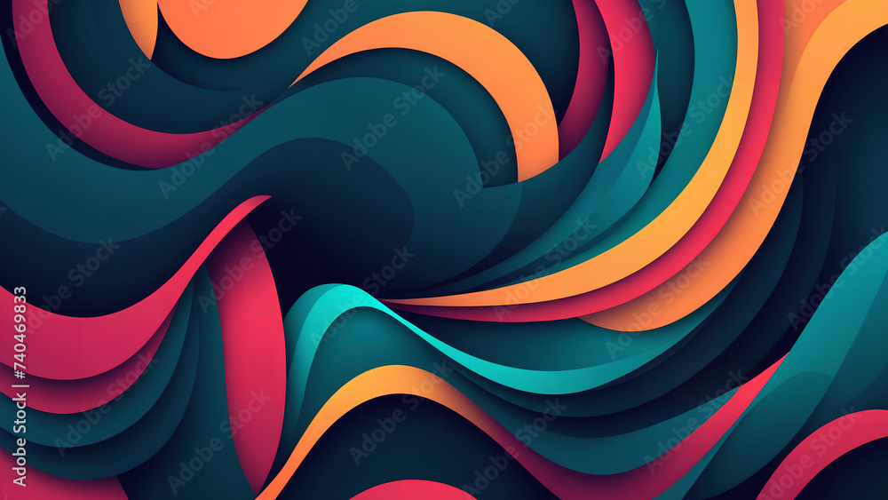 abstract flat design wallpaper desktop background Stock Illustration ...