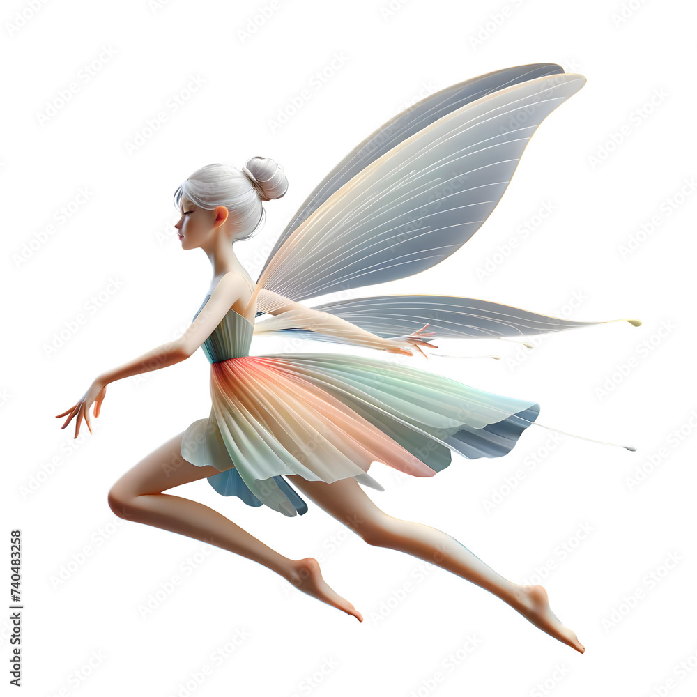 Flying Fairy, Transparent Background, PNG Stock Illustration | Adobe Stock