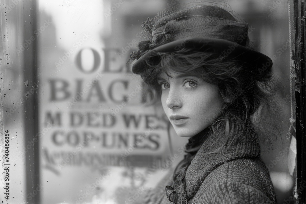 Old black and white of full body of womand photographs from the ...