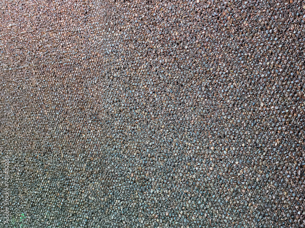 Stones textured fence gabion steel metal grate stone wall basket made ...