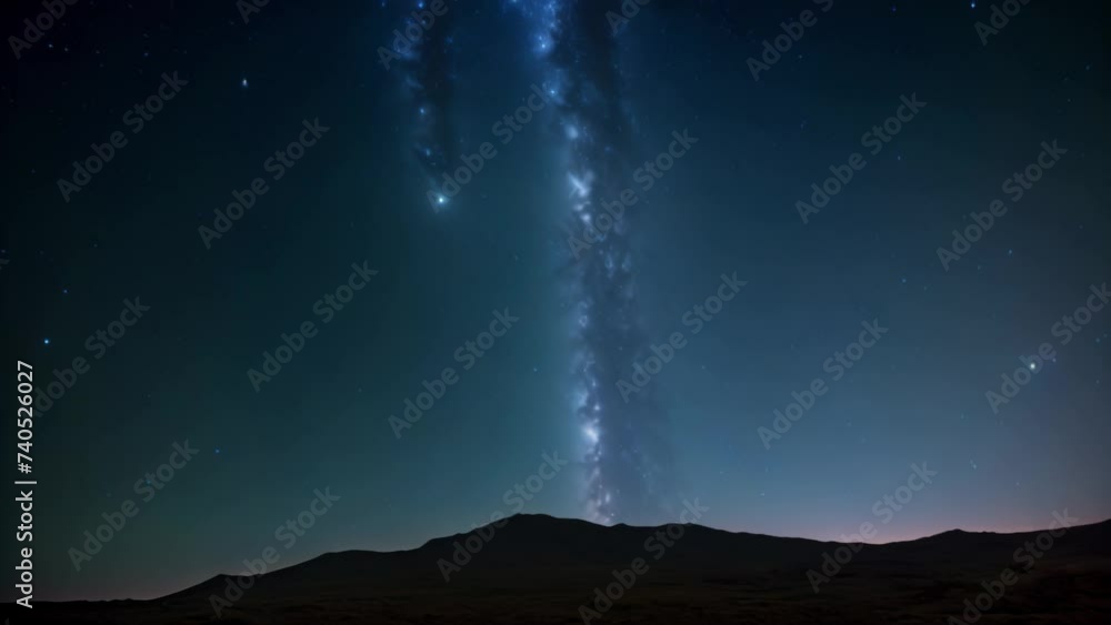 colossal celestial object, illuminated by myriad stars, accentuates its ...