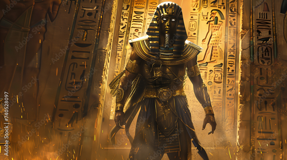 fantasy pharaoh with ancient Egypt background, fantasy concept art ...